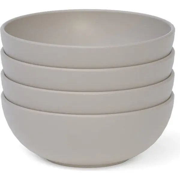 EKOBO Round Cereal Bowlset Of 4 - Stone
