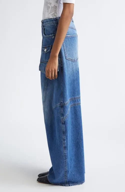 Sportmax Violino Utility Barrel Leg Jeans - Midnight Blue