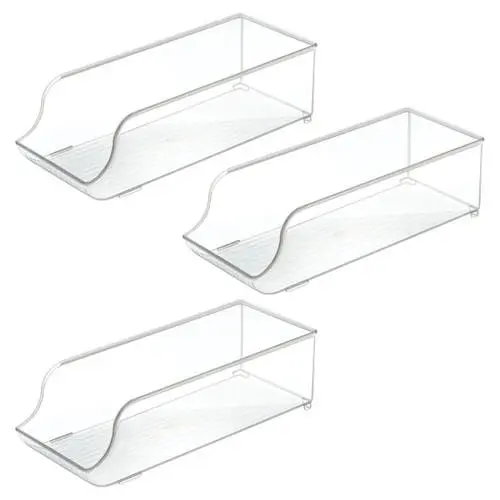 MDESIGN Stackable Soda Can Dispenser, Set Of 3 - Clear