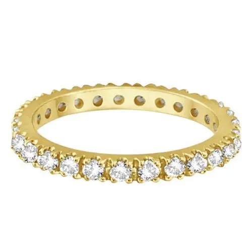 ALLUREZ 14k Natural Diamond Eternity Ring - Gold