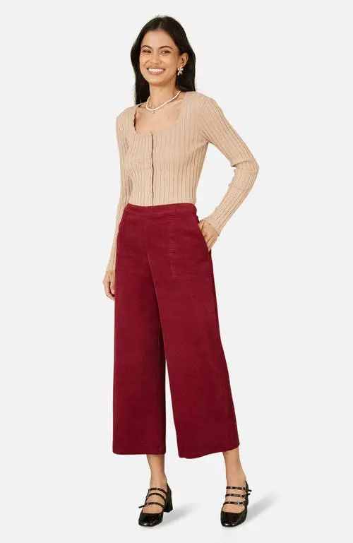 YUMI Fitted Ribbed Knit Cardigan
