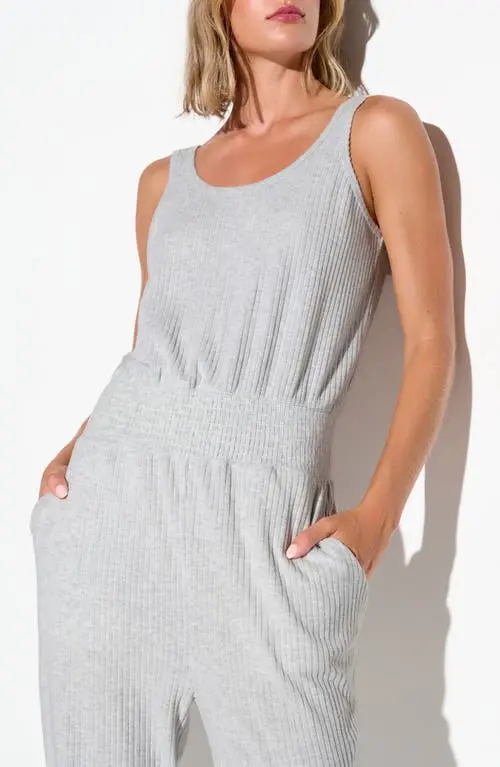 Spiritual Gangster Tranquility Ribbed Sleeveless Jogger Jumpsuit