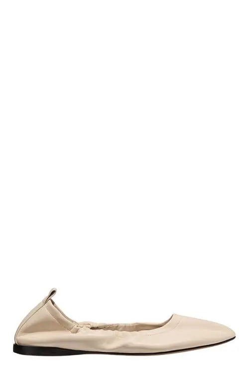MARGAUX The Pascale Flat - Bone Nappa