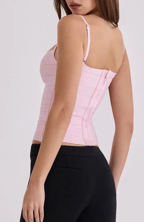 House Of Cb Body Bandage Top - Pink