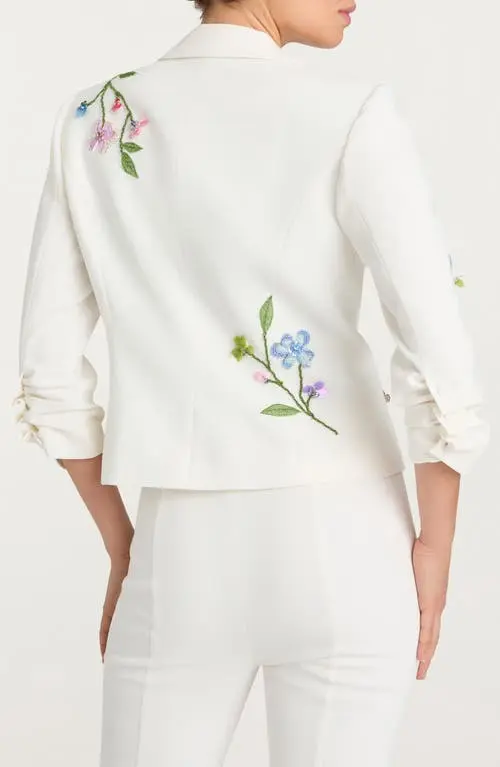 Cinq À Sept Khloe Le Petit Embellished Floral Vine Blazer