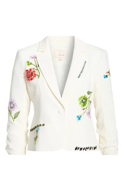 Cinq À Sept Khloe Le Petit Embellished Floral Vine Blazer