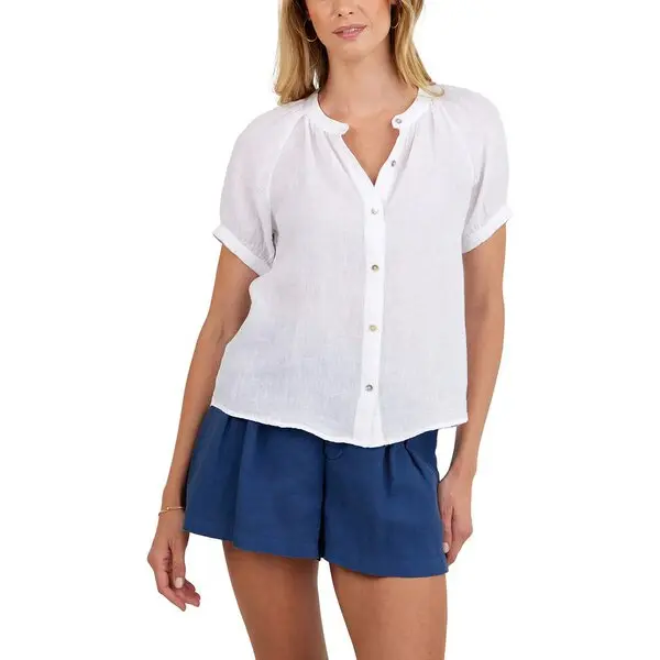 Bella Dahl Short Sleeve Linen Shirt