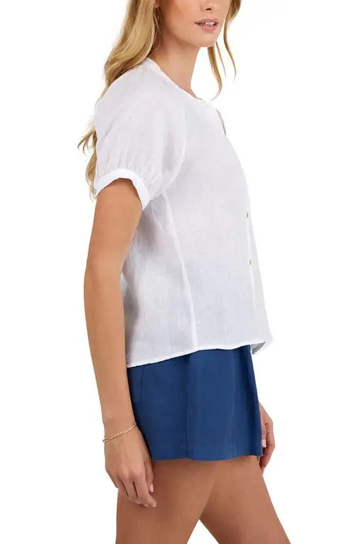 Bella Dahl Short Sleeve Linen Shirt