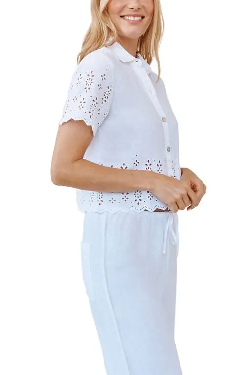 Bella Dahl Embroidered Boxy Shirt