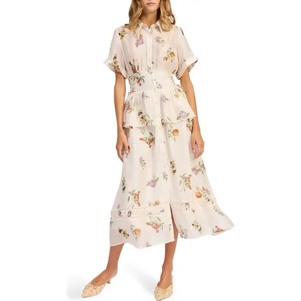 EN SAISON Tulsa Floral Tiered Shirtdress