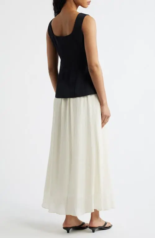 Moon River Sleeveless Two-piece Dress