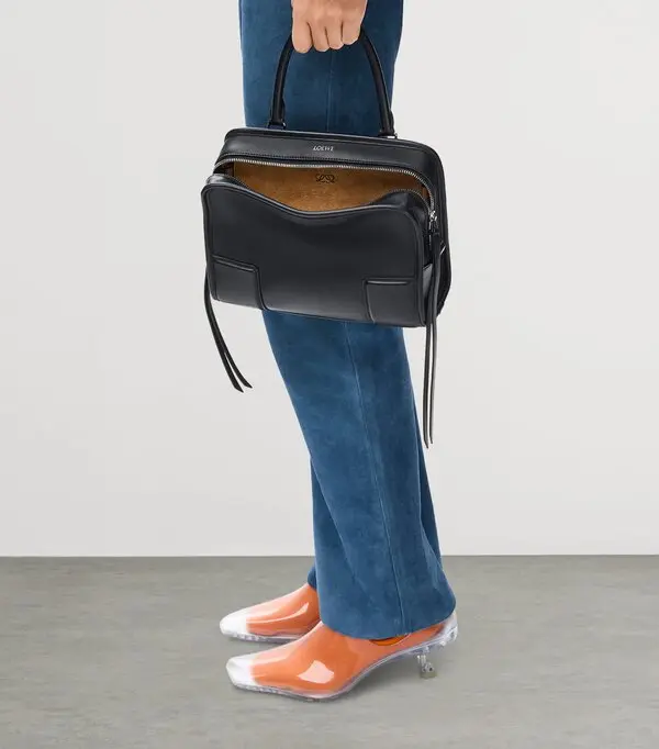 Loewe Small Leather Amazona 180 Top-handle Bag - Black