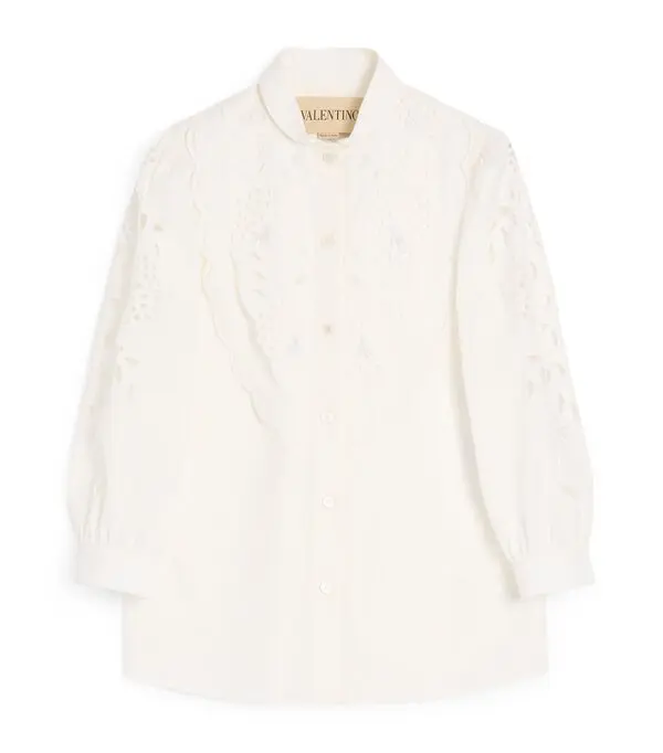 Valentino Garavani Cotton Cut-out Shirt - White