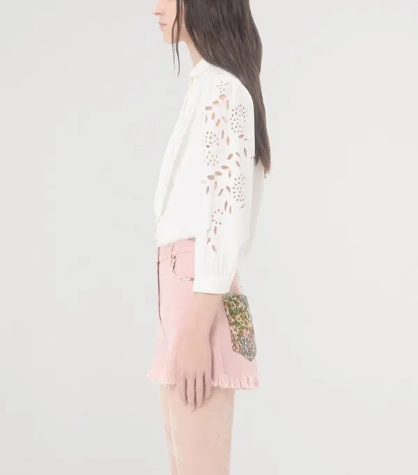 Valentino Garavani Cotton Cut-out Shirt - White