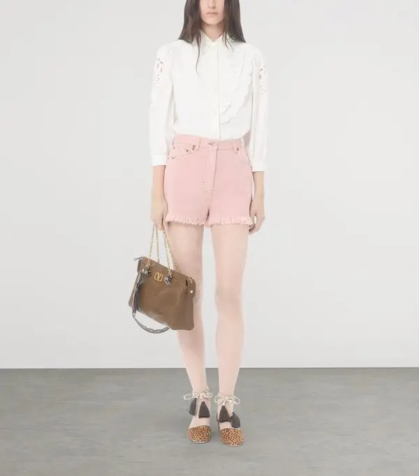 Valentino Garavani Cotton Cut-out Shirt - White