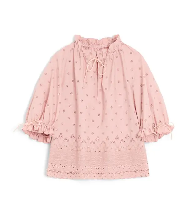 Valentino Garavani Cotton Ruffled Blouse
