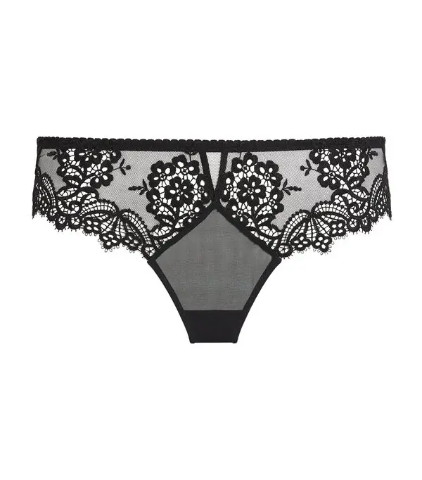 Simone Perele Lace Idole Tanga - Black