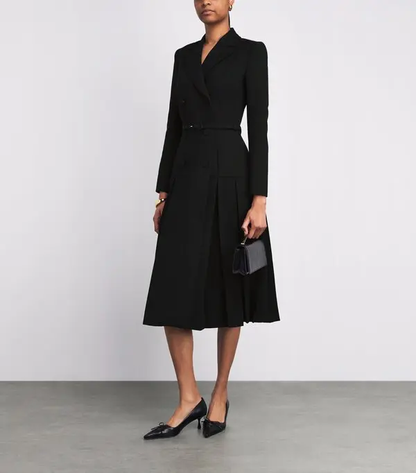 EMILIA WICKSTEAD Wool Chaney Midi Dress