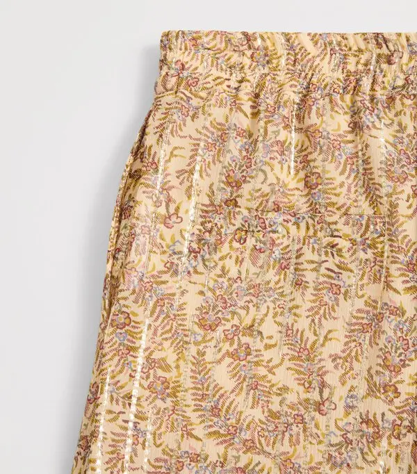 Valentino Garavani Silk-metallic Fibre Trousers