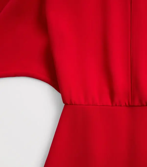 Valentino Garavani Silk Slit Midi Dress