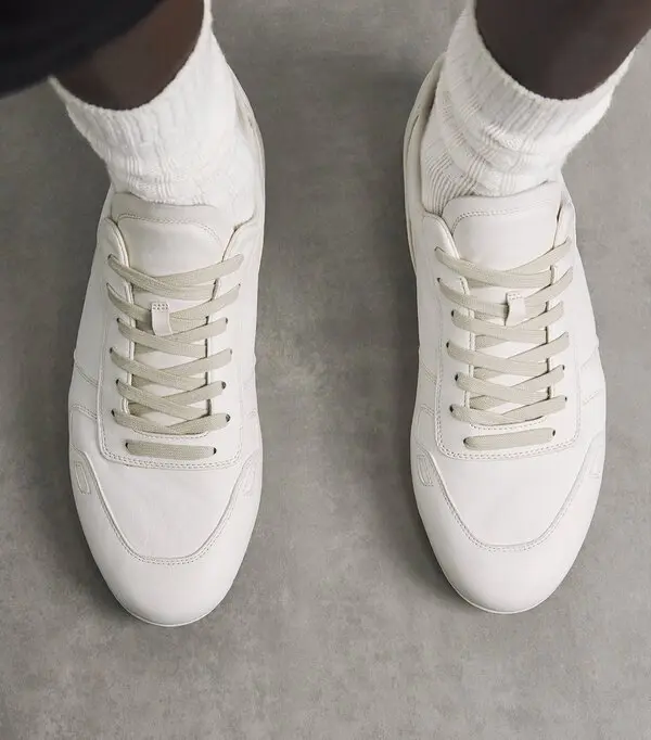 Rick Owens Leather Minimal Sneakers - White