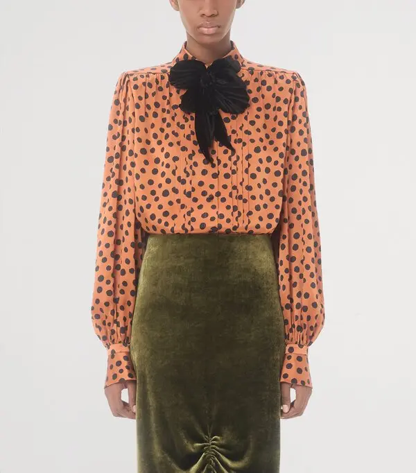 Valentino Garavani Silk Polka-dot Blouse