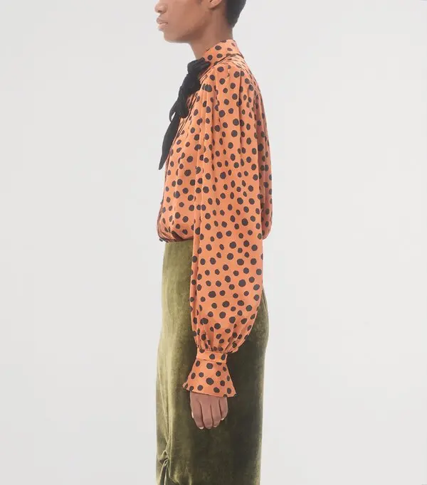 Valentino Garavani Silk Polka-dot Blouse