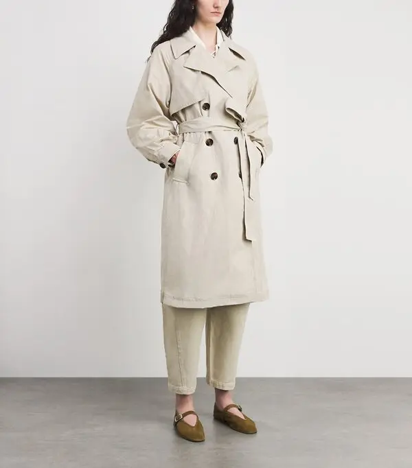 Barbour Showerproof Layla Trench Coat - Beige
