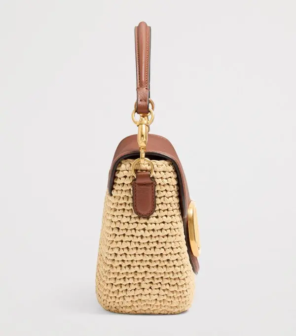 Valentino Garavani Raffia Alltime Shoulder Bag