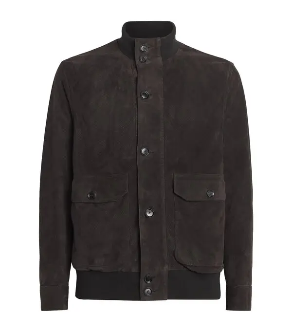 Brioni Suede Bomber Jacket