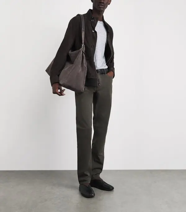 Brioni Suede Bomber Jacket