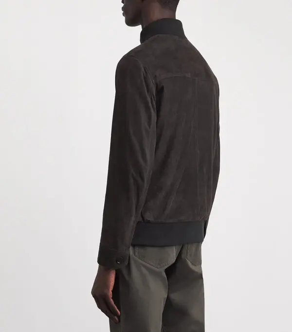 Brioni Suede Bomber Jacket