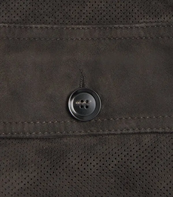 Brioni Suede Bomber Jacket