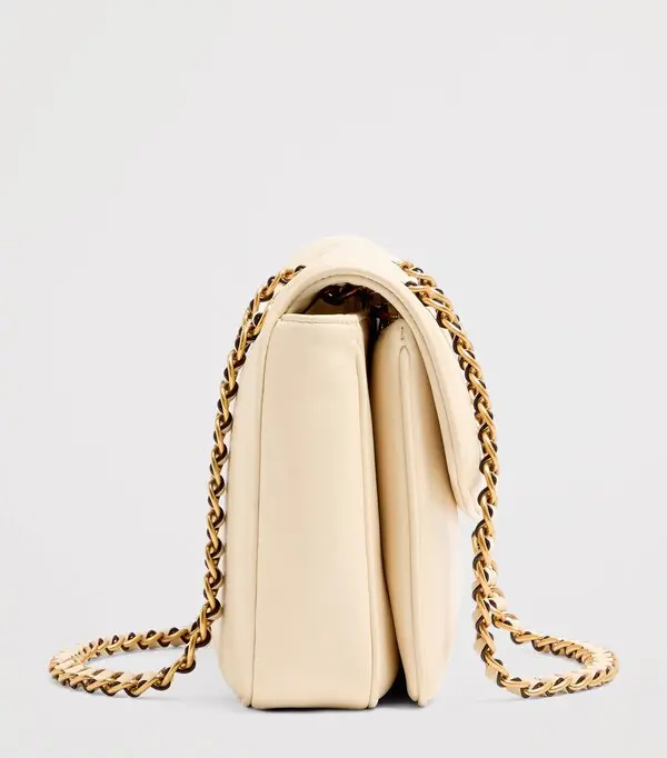 Valentino Garavani Lambskin Djuna Shoulder Bag - Ivory