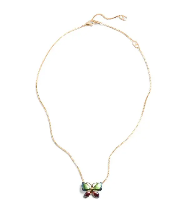 Valentino Garavani Butterfly Pendant Necklace - Gold