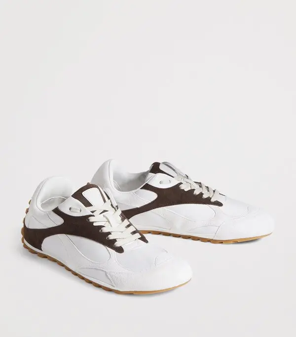 Bottega Veneta Orbit Flash Suede Paneled Sneakers