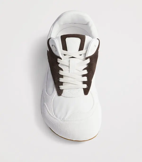 Bottega Veneta Orbit Flash Suede Paneled Sneakers