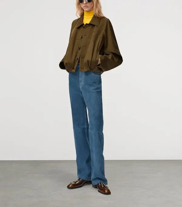 Loewe Cotton-silk Jacket - Green