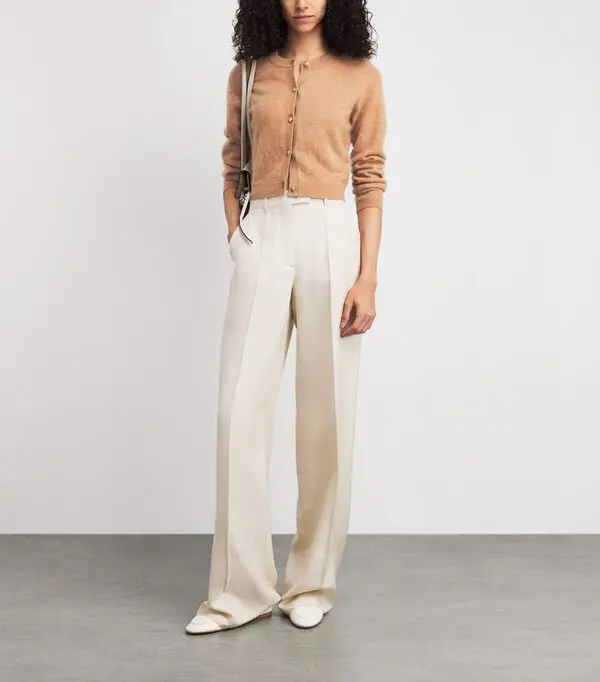 Alice + Olivia Brushed Cashmere-blend Cardigan