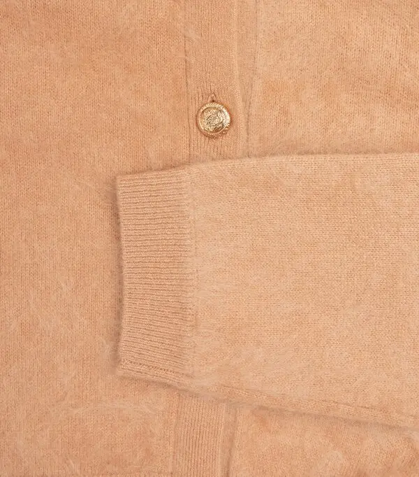 Alice + Olivia Brushed Cashmere-blend Cardigan