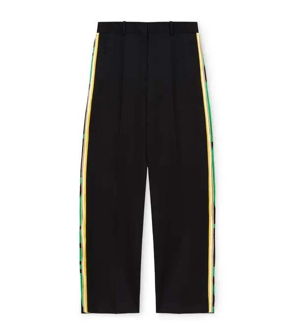 Loewe Tape-trimmed Tailored Trousers - Black