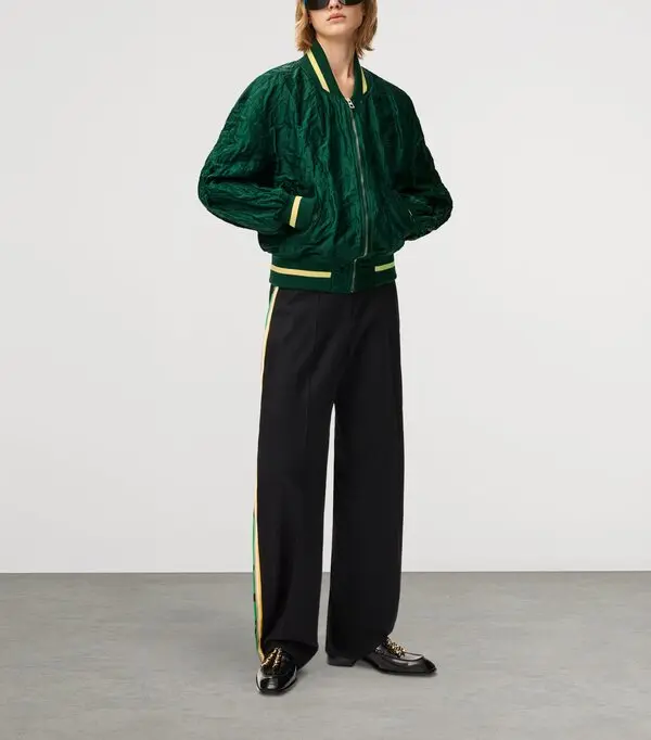 Loewe Varsity Bomber Jacket - Green