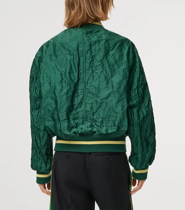 Loewe Varsity Bomber Jacket - Green
