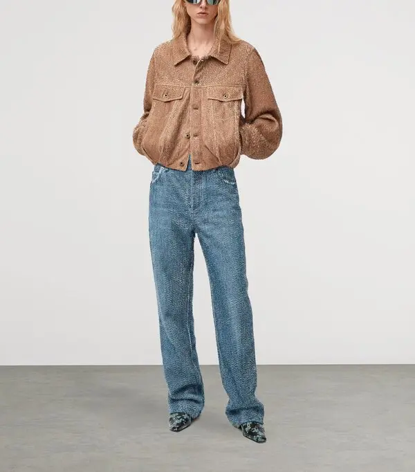 Loewe Textured Lambskin Oversized Jacket