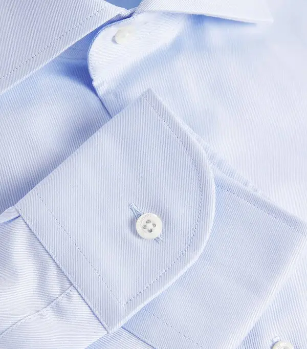 Corneliani Cotton Twill Shirt - Blue