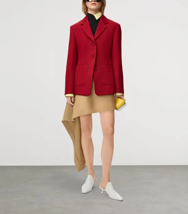 Loewe Cotton-blend Draped Mini Skirt - Beige