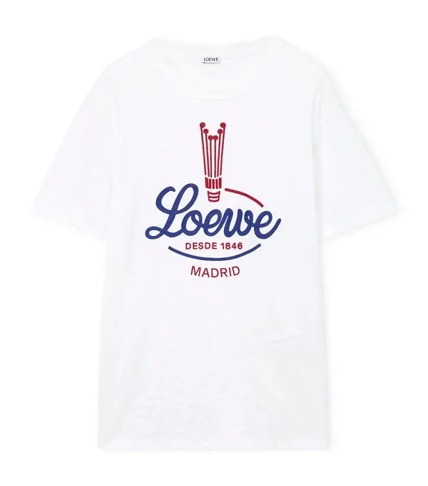Loewe Cotton Graphic T-shirt - White