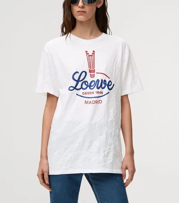Loewe Cotton Graphic T-shirt - White