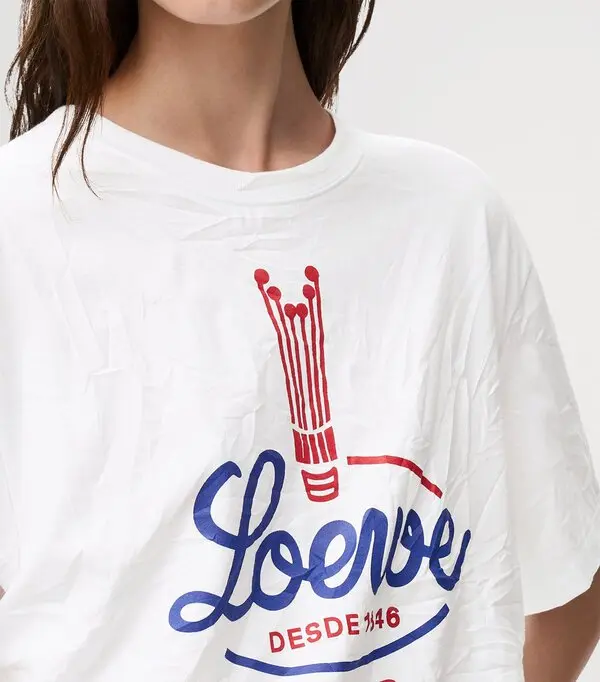 Loewe Cotton Graphic T-shirt - White