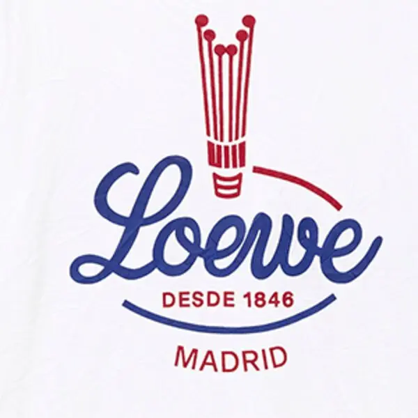 Loewe Cotton Graphic T-shirt - White